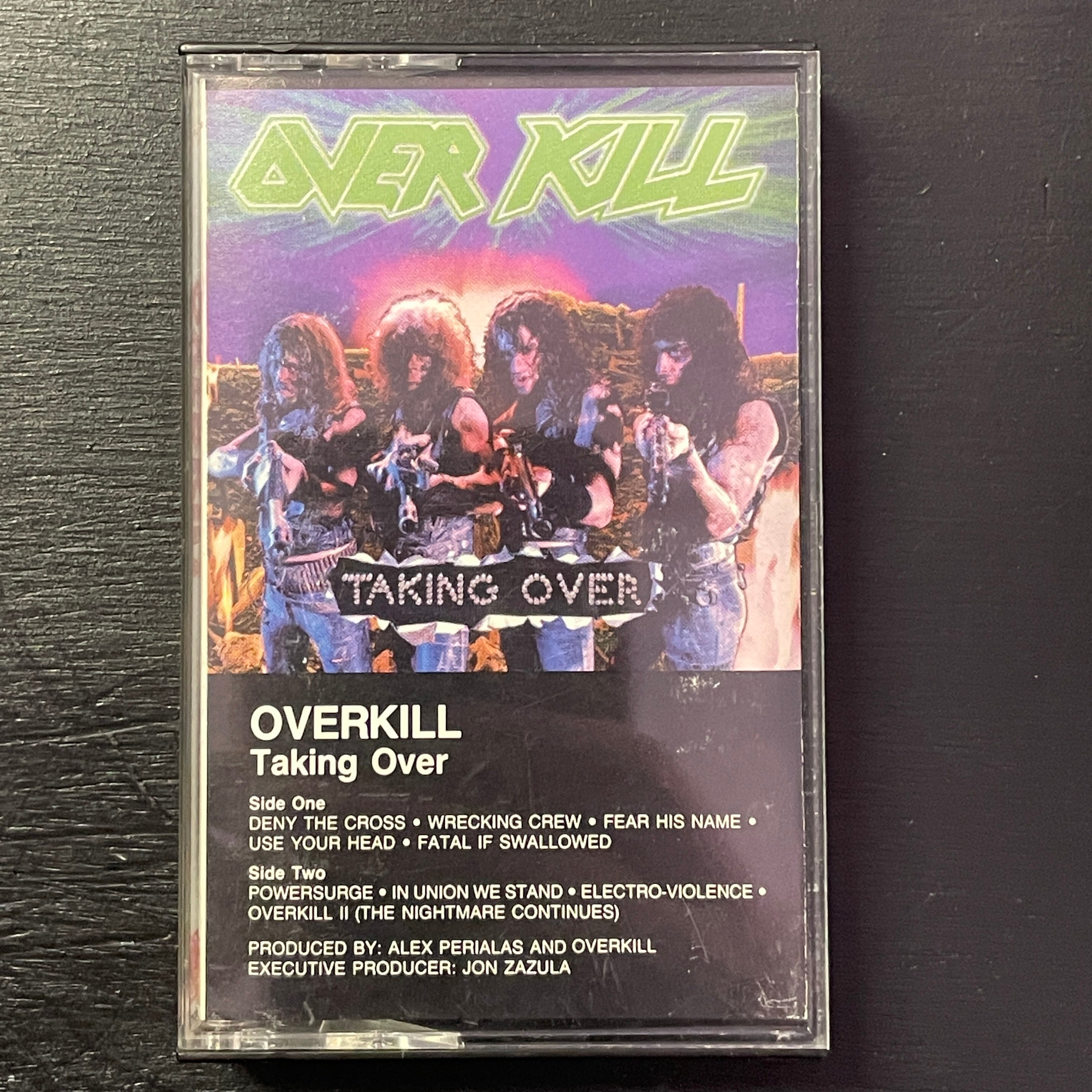 Overkill – Taking Over original cassette tape (used) – Vinyl Command