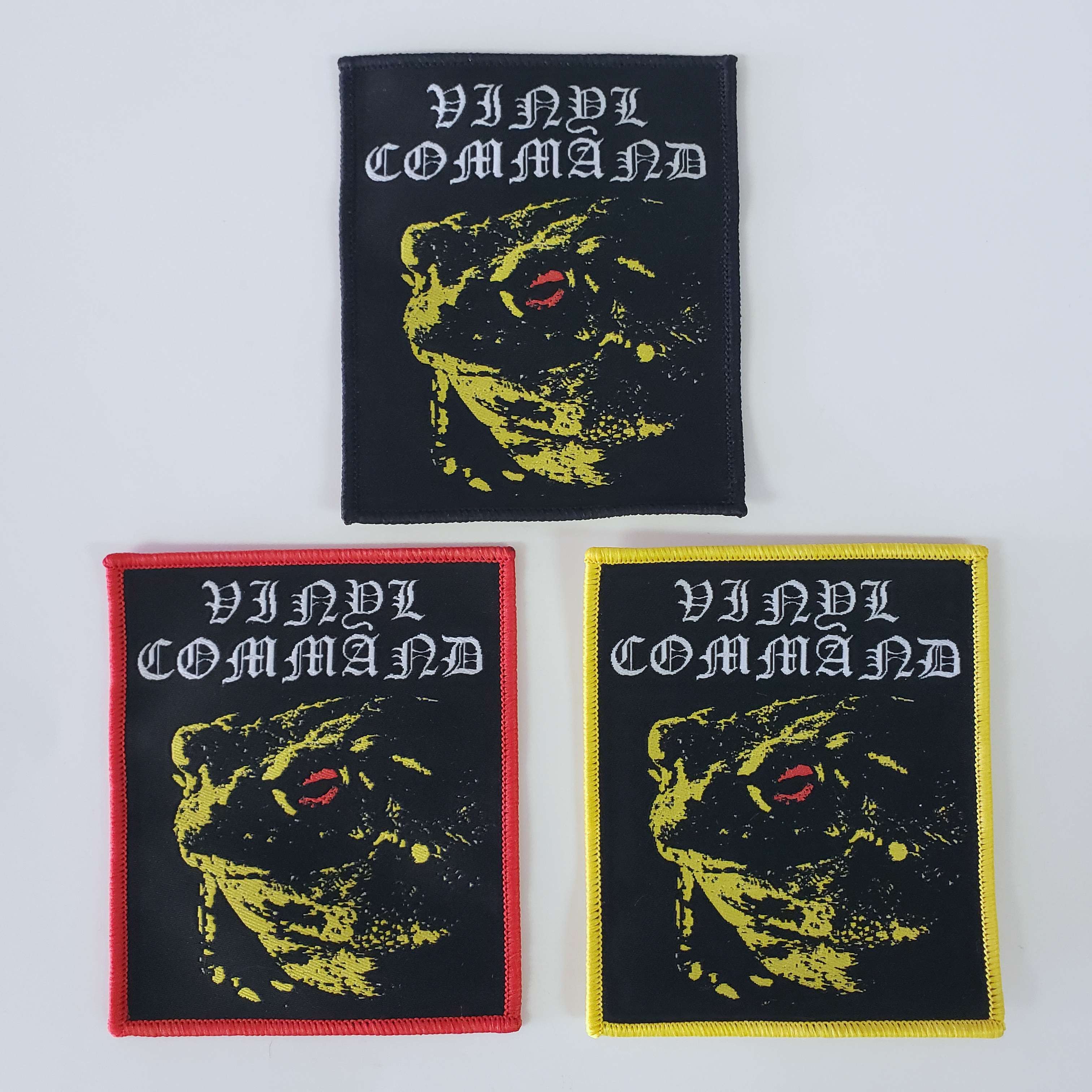 Vinyl Command - Yellow Toad woven patch