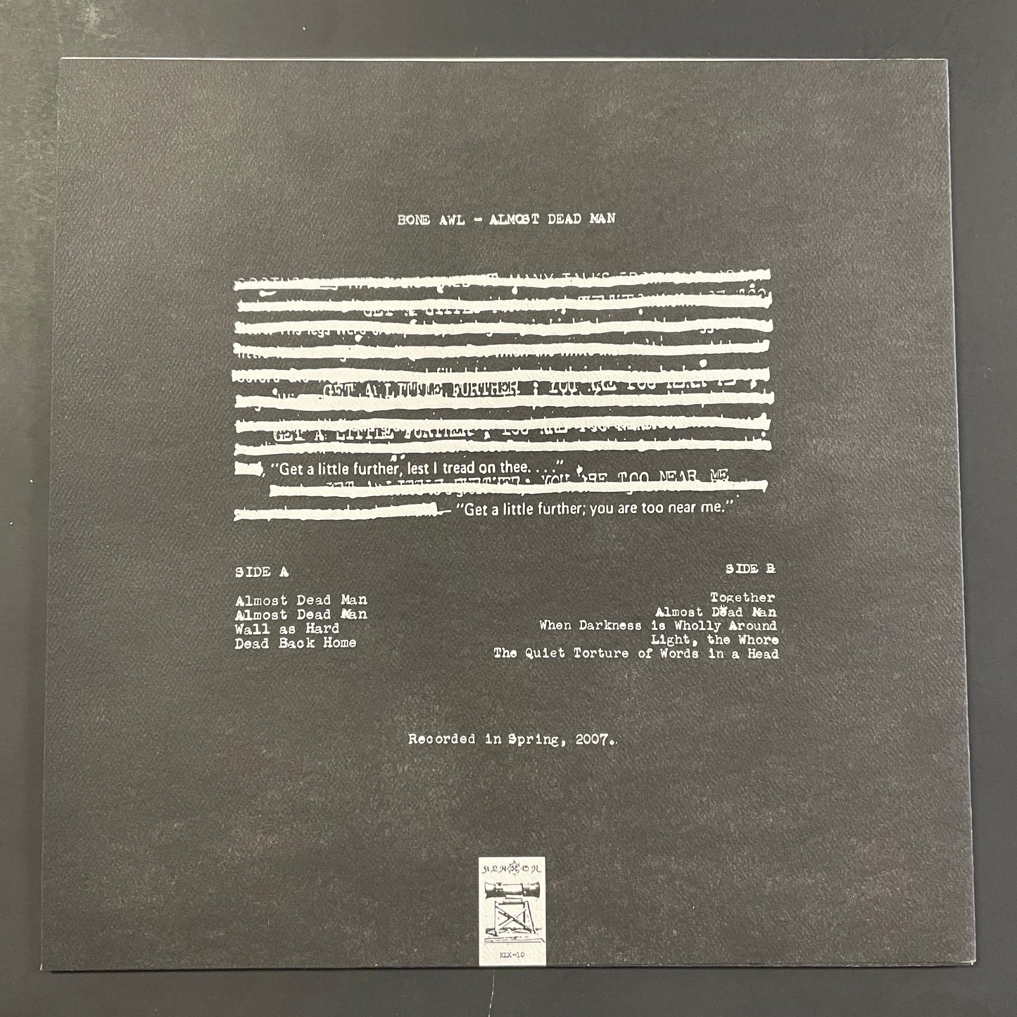 Bone Awl - Almost Dead Man LP (used) – Vinyl Command