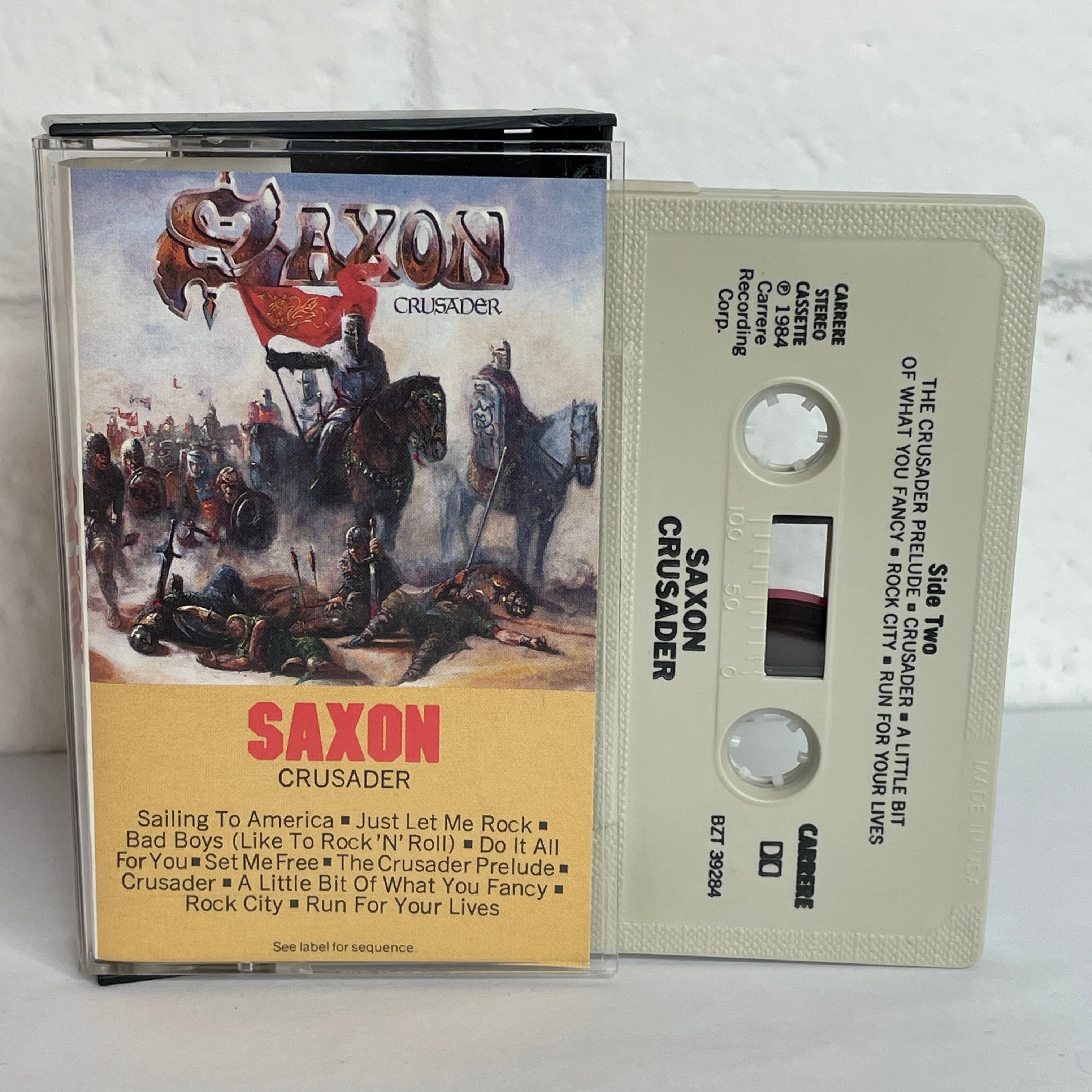 Saxon - Crusader original cassette tape (used) – Vinyl Command