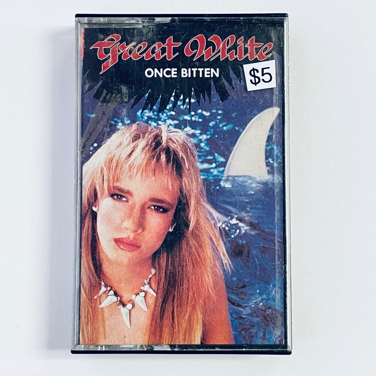 Great White – Once Bitten cassette tape (used) – Vinyl Command