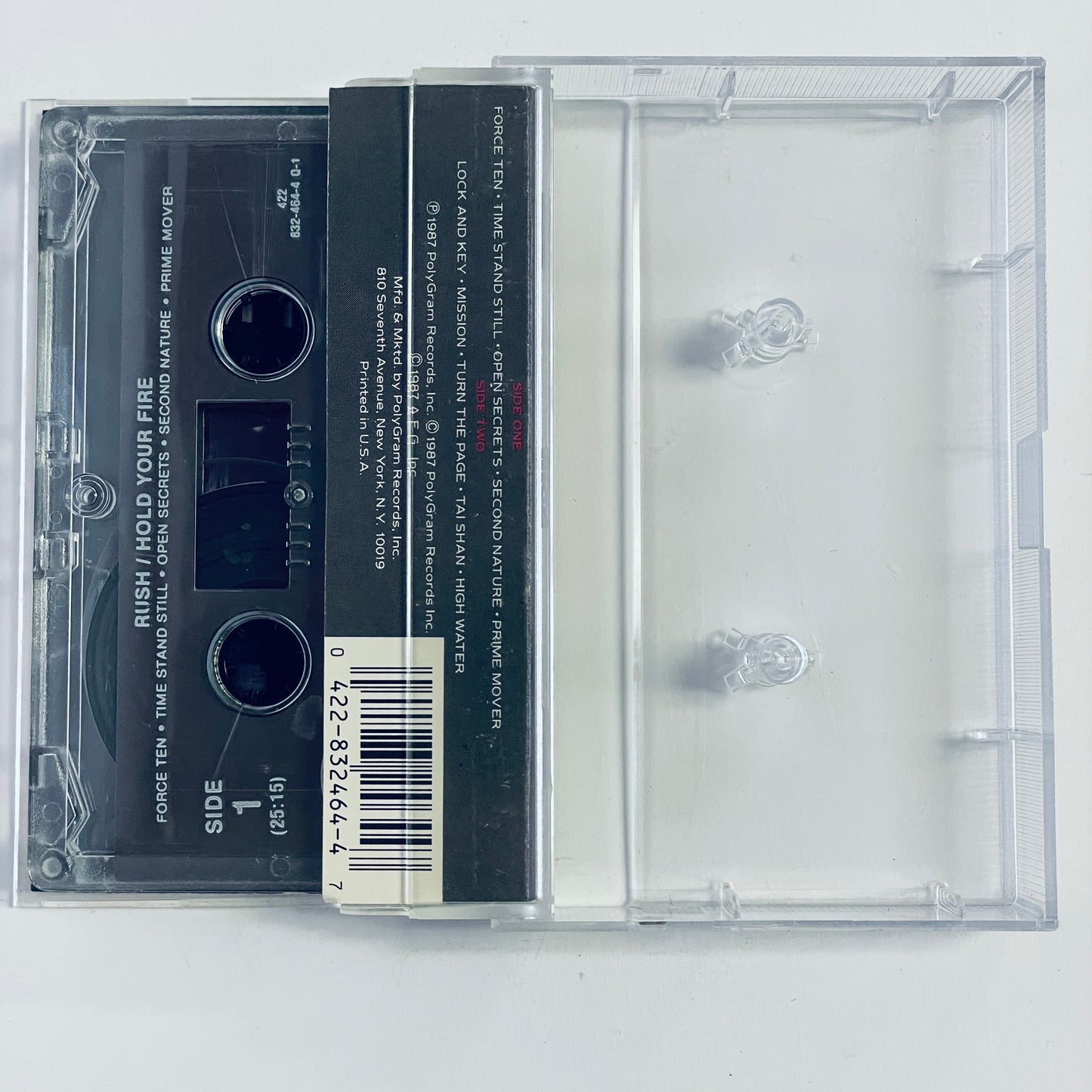 Rush – Hold Your Fire cassette tape (used) – Vinyl Command