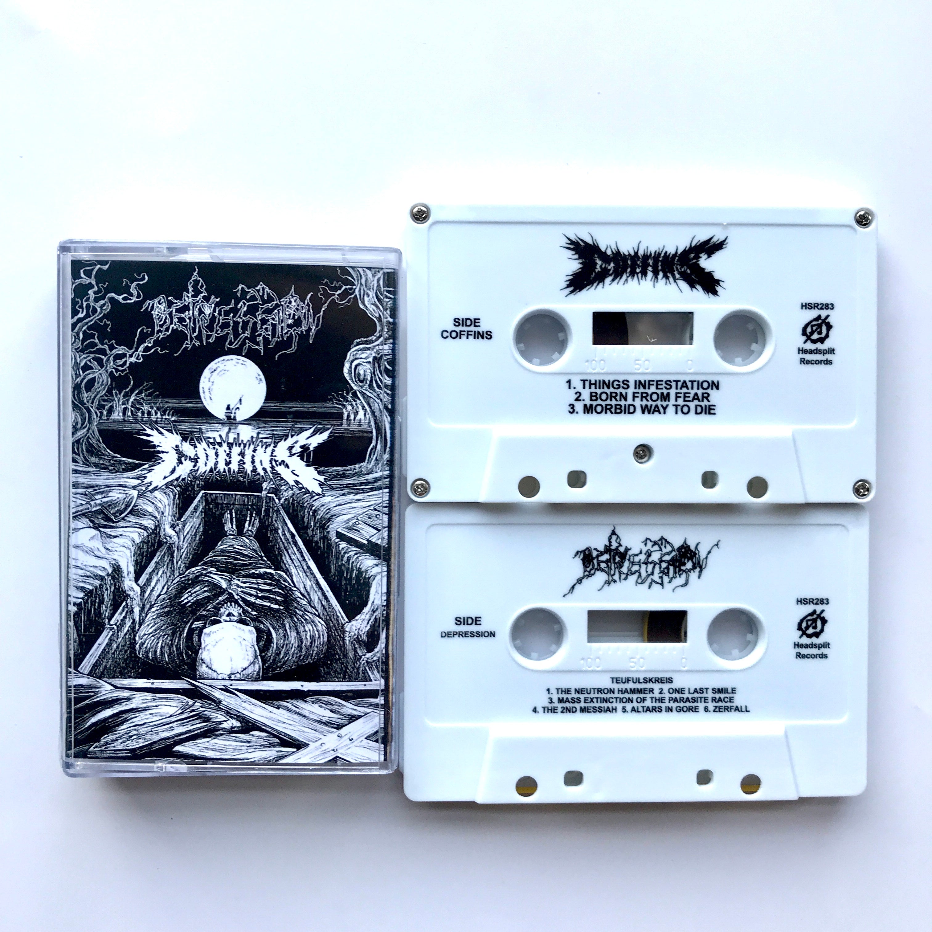 Coffins / Depression - split cassette tape – Vinyl Command